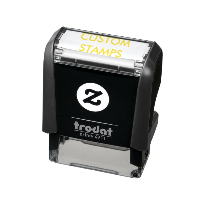 Custom Personalized 1.4" x 0.4" Self-inking Stamp | Zazzle.com