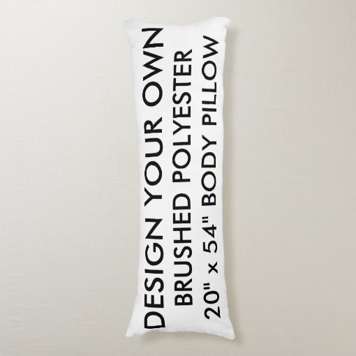 Custom Personalized 20"x54" POLYESTER Body Pillow | Zazzle