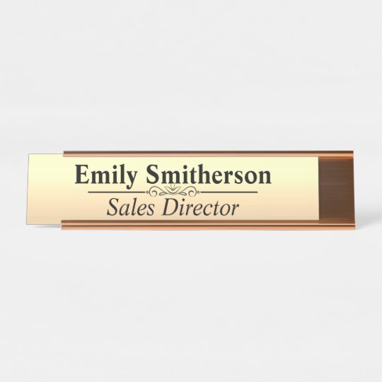Custom Personalized 2 x 8 Desk Nameplate | Zazzle.com
