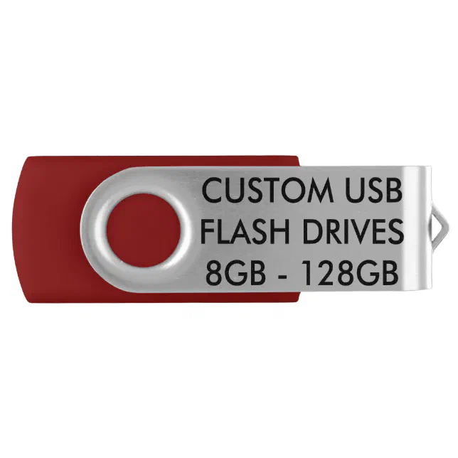 Custom Personalized 32GB USB Flash Drive - Red | Zazzle