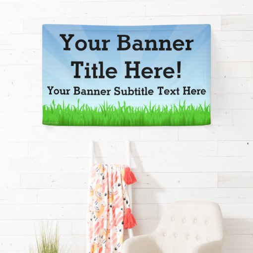 Custom Personalized 3x5 Summer Scene Banner | Zazzle