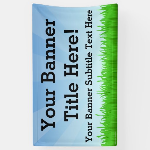 Custom Personalized 3x5 Summer Scene Banner | Zazzle