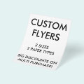 Custom Personalized 4.5x5.6" Flyers Blank Template | Zazzle