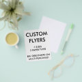 Custom Personalized 4.5x5.6" Flyers Blank Template | Zazzle
