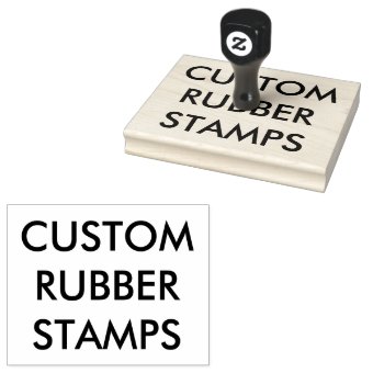 Custom Personalized 4"x5" Wood Rubber Stamp Blank | Zazzle