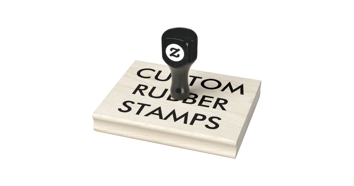 Custom Personalized 4"x5" Wood Rubber Stamp Blank | Zazzle