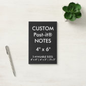 Custom Personalized 4" x 6" Post-it® Notes Blank | Zazzle