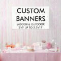 Custom Personalized 5'x3' Banner Blank Template | Zazzle