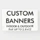 Custom Personalized 5'x3' Banner Blank Template | Zazzle