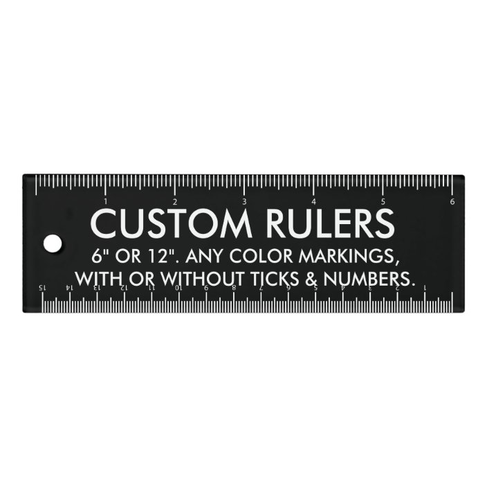 Custom Personalized 6" Acrylic Ruler Blank | Zazzle.com