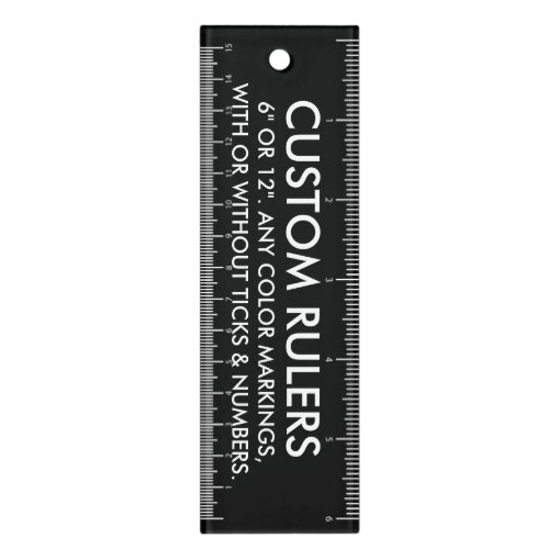 Custom Personalized 6" Acrylic Ruler Blank | Zazzle