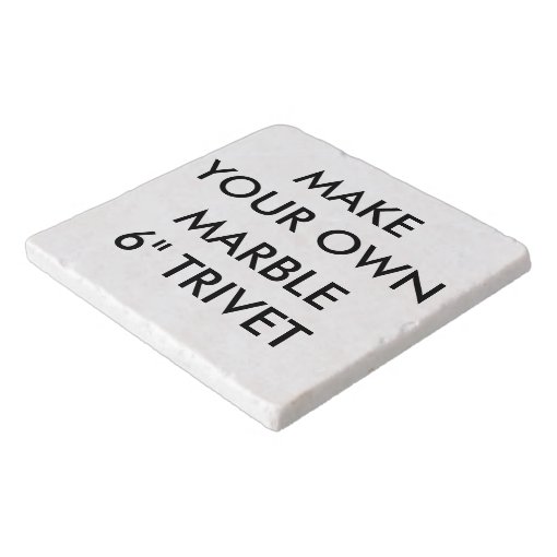 Custom Personalized 6" Marble Stone Trivet | Zazzle