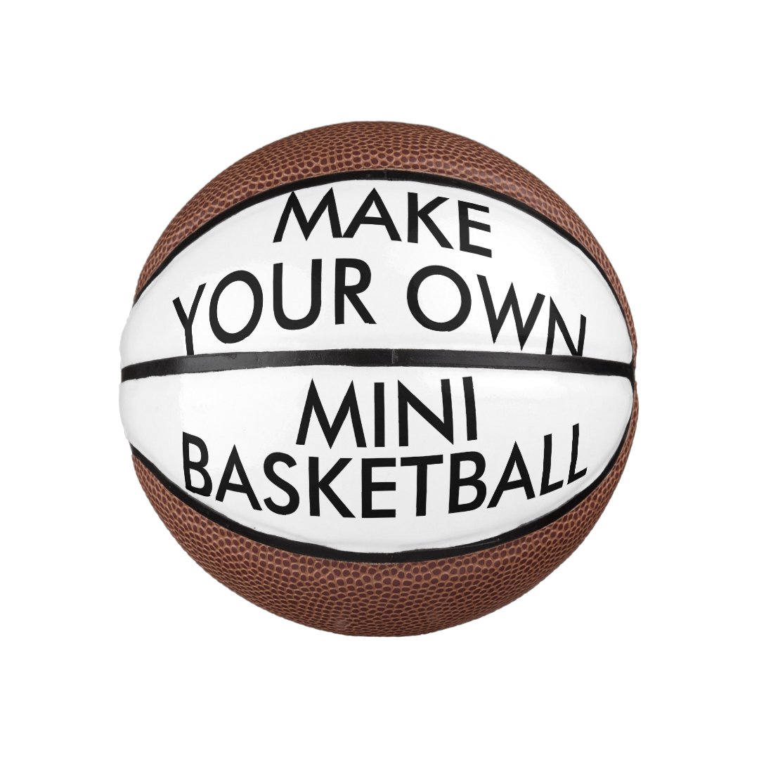 Custom Personalized 6" Mini Size Basketball | Zazzle