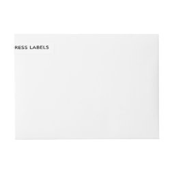 Custom Personalized Address Labels Blank Template | Zazzle