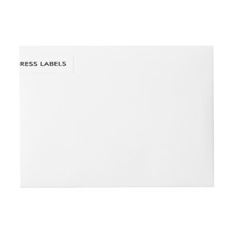 Custom Personalized Address Labels Blank Template | Zazzle