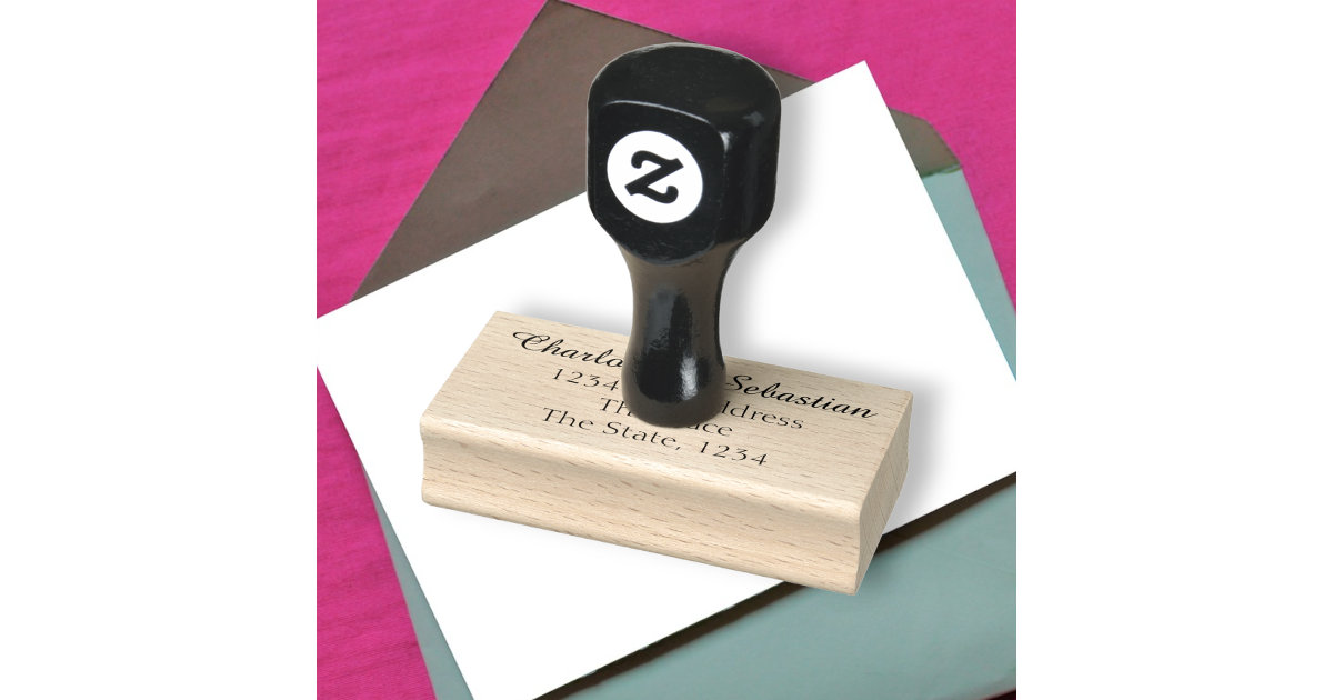 Custom Personalized Address Rubber Stamp | Zazzle