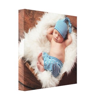 Custom Personalized Baby Photo Canvas Art Print | Zazzle