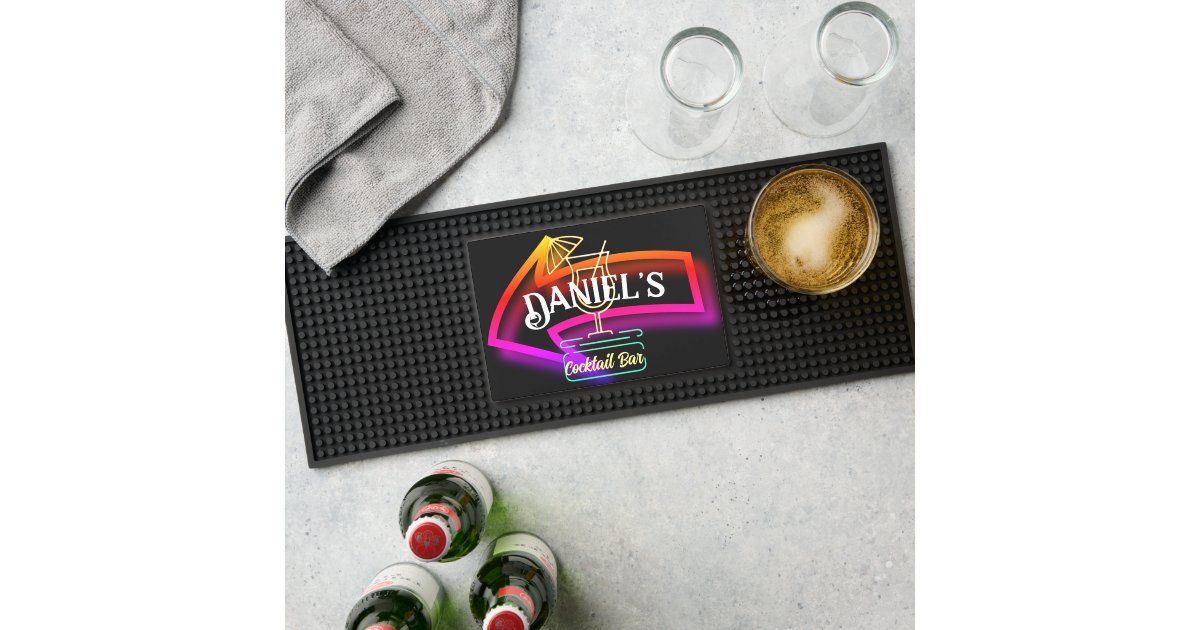 Custom Personalized Bar Runner Bar Mat | Zazzle