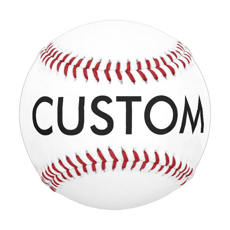 Custom Personalized Baseball Blank Template | Zazzle