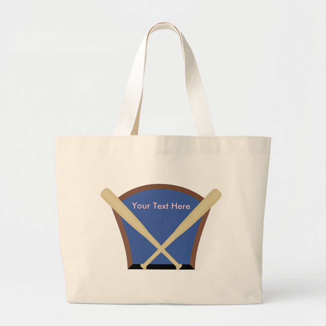 Custom Personalized Baseball Tote Bags | Zazzle