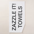 Custom Personalized Bath Towel Blank Template | Zazzle