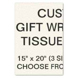 Custom Personalized Beige Tissue Paper For Gifts | Zazzle