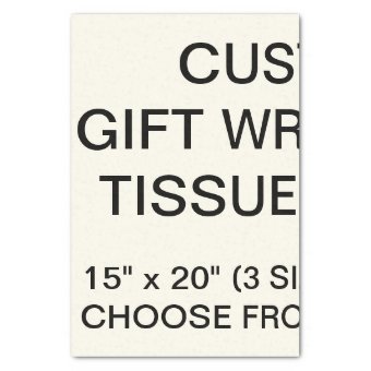 Custom Personalized Beige Tissue Paper For Gifts | Zazzle