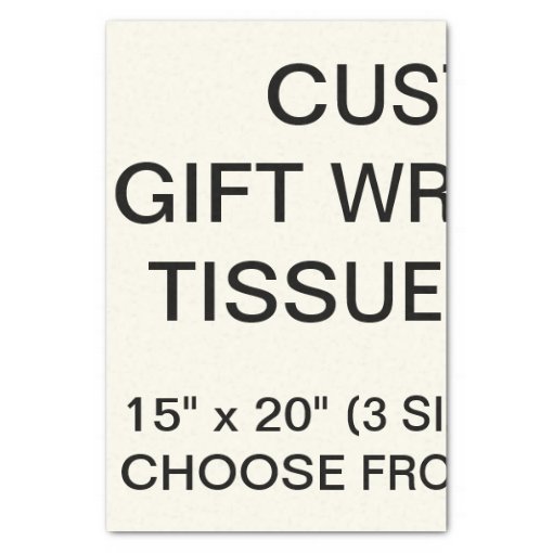 Custom Personalized Beige Tissue Paper For Gifts | Zazzle