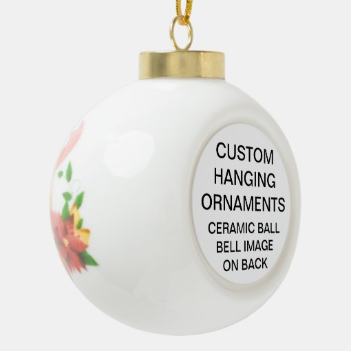 Custom Personalized BELL Ceramic Ball Ornament | Zazzle
