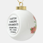 Custom Personalized BELL Ceramic Ball Ornament | Zazzle