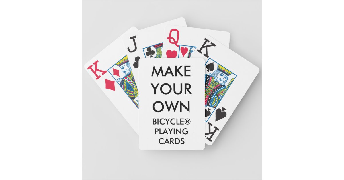 Custom Personalized Bicycle® Playing Cards | Zazzle.com
