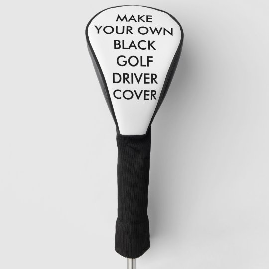 Custom Personalized Black Golf Driver Club Cover | Zazzle.com