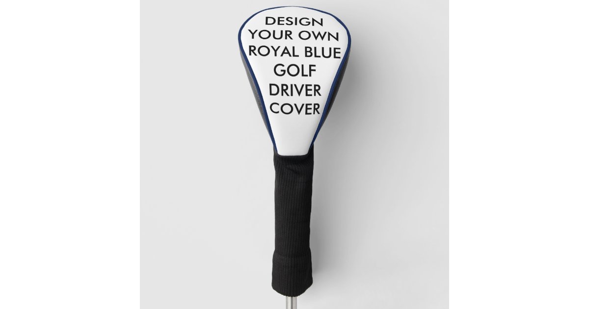 Custom Personalized Blue Golf Driver Club Cover | Zazzle