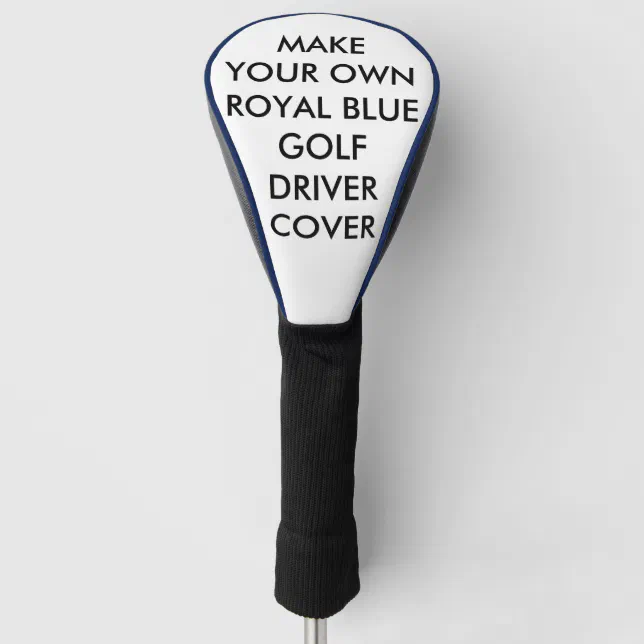 Custom Personalized Blue Golf Driver Club Cover | Zazzle