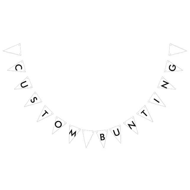Custom Personalized Bunting Banner Triangle | Zazzle