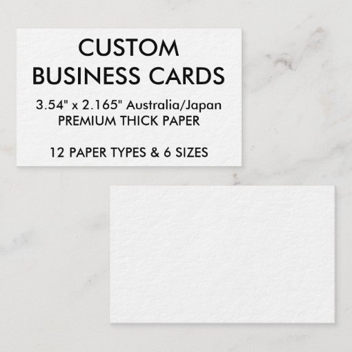 Custom Personalized Business Cards Blank Template | Zazzle