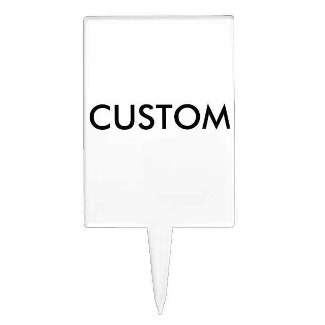 Custom Personalized Cake Pick Blank Template | Zazzle