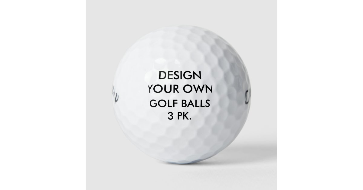 Custom Personalized Callaway Warbird Golf Balls | Zazzle