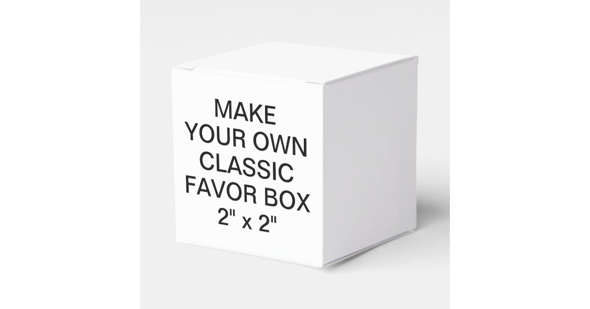 Custom Personalized Classic 2" Square Favor Box | Zazzle