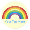 Custom Personalized Classic Rainbow Stickers | Zazzle