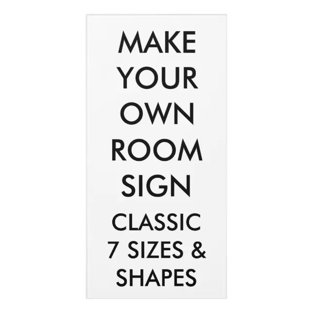 Custom Personalized Classic Room Sign | Zazzle