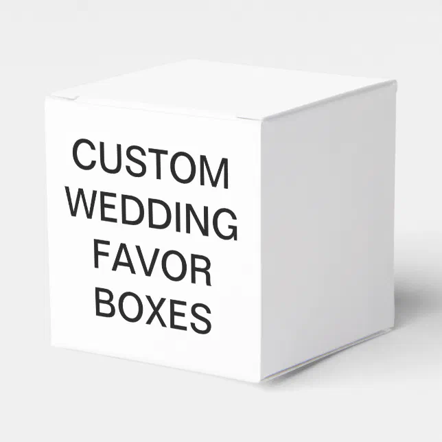 Custom Personalized Classic Wedding Favor Boxes | Zazzle