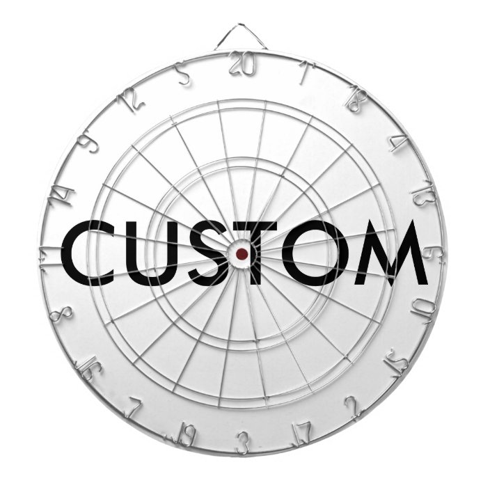Custom Personalized Dartboard Blank Template | Zazzle.com