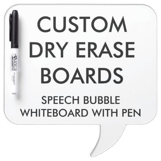 Custom Personalized Dry Erase Board Blank Template | Zazzle.com