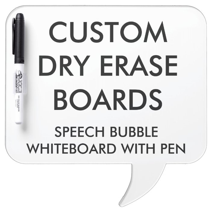 Custom Personalized Dry Erase Board Blank Template | Zazzle.com