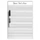 Custom Personalized Dry Erase Board with Lines | Zazzle