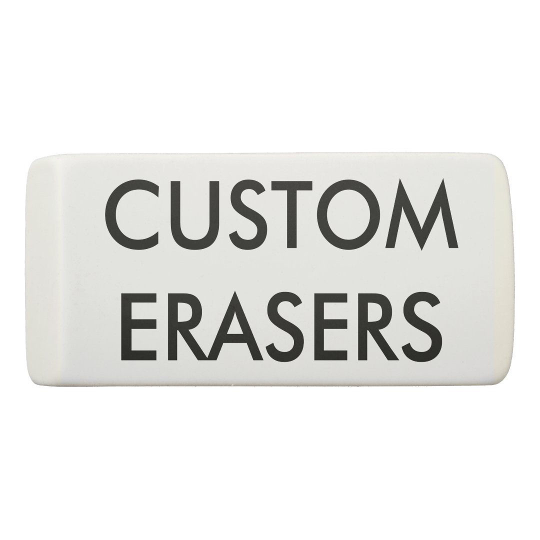 Custom Personalized Eraser Blank Template | Zazzle