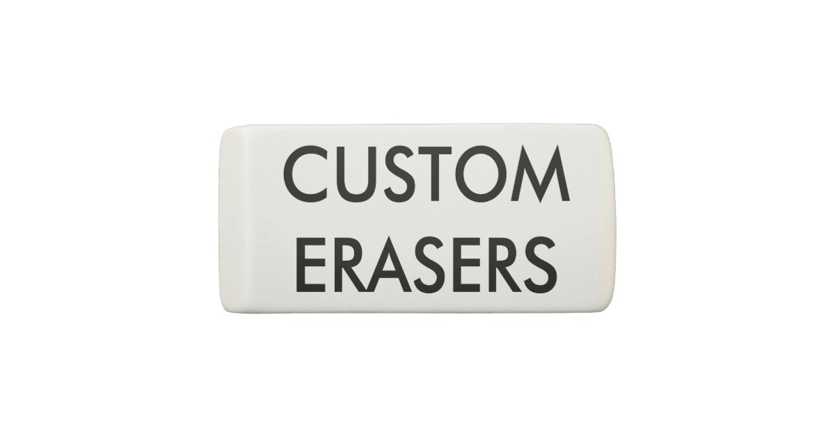 Custom Personalized Eraser Blank Template | Zazzle