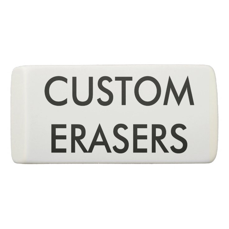 Custom Personalized Eraser Blank Template | Zazzle