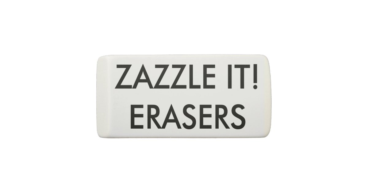 Custom Personalized Eraser Blank Template | Zazzle